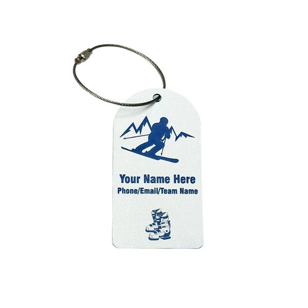 Personalized Skiing Gear Bag Tag - YourBagTag